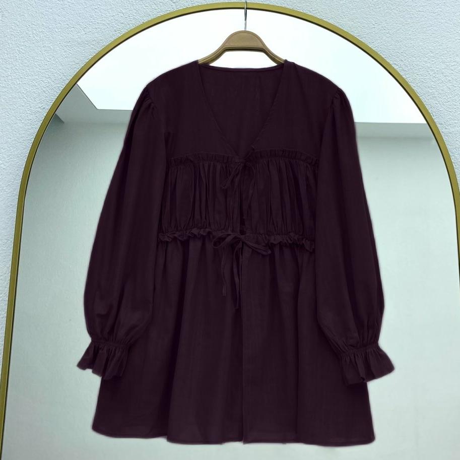 Ella büzgülü kimono Bordo Modelleri En Uygun Fiyatlarla